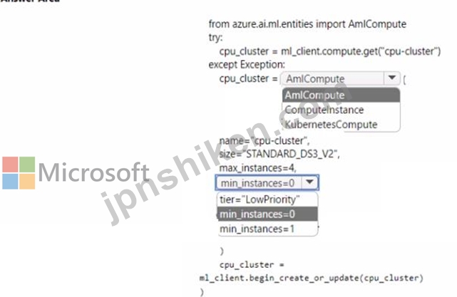 DP-100J入門知識質問47：Azure Machine Learning ワークスペースを作成します。Azure Machine ...